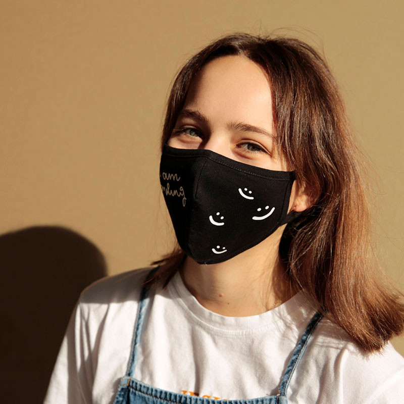 I am smiling - face mask